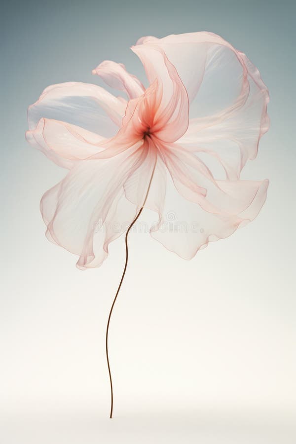 Art Background with Transparent X-ray Flowers Stock Illustration ...