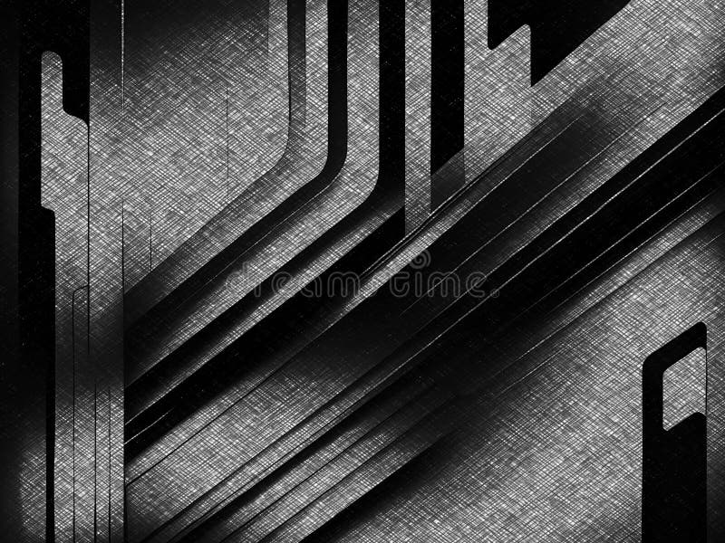 Black and White Abstract Background Stock Illustration - Illustration ...