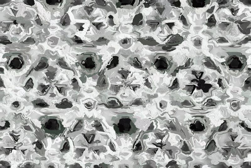 Black and White Abstract Pattern Illustration Background Stock ...