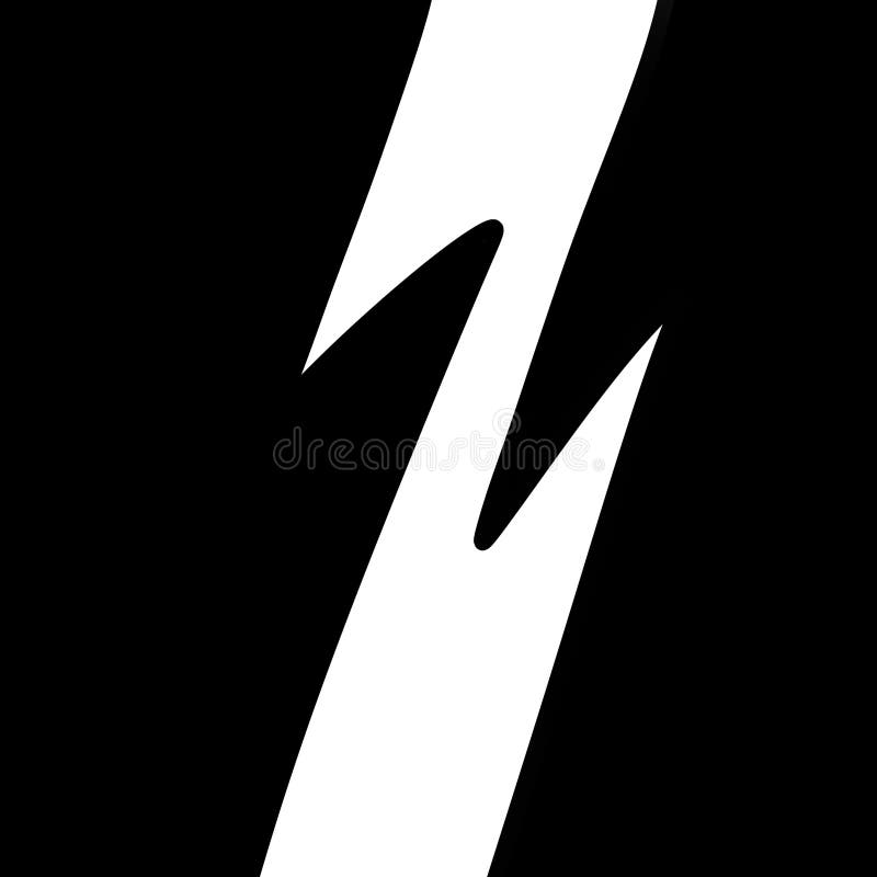 Art Black and White Lightning Stock Illustration - Illustration of icon ...