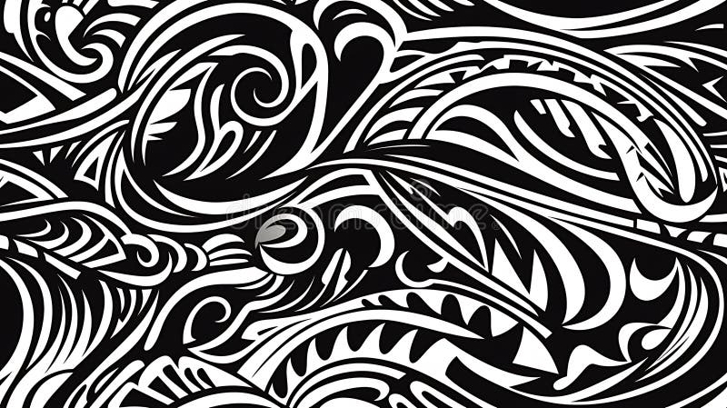 Art of Polynesian Background Stock Illustration - Illustration of ...