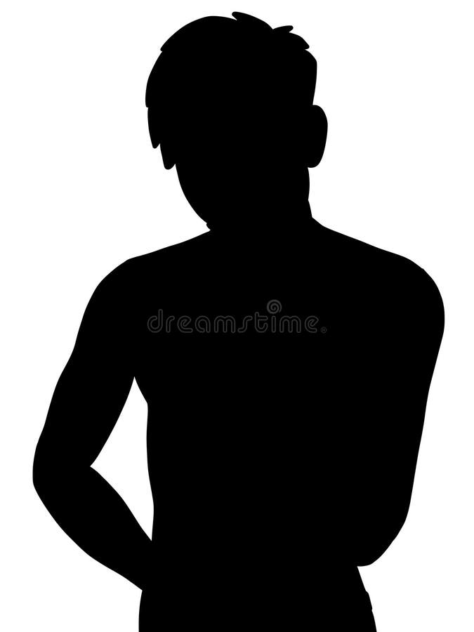 Black and White of Shape Man Stock Illustration - Illustration of ...