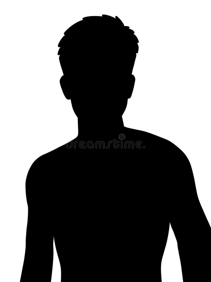 Black and White of Shape Man Stock Illustration - Illustration of ...