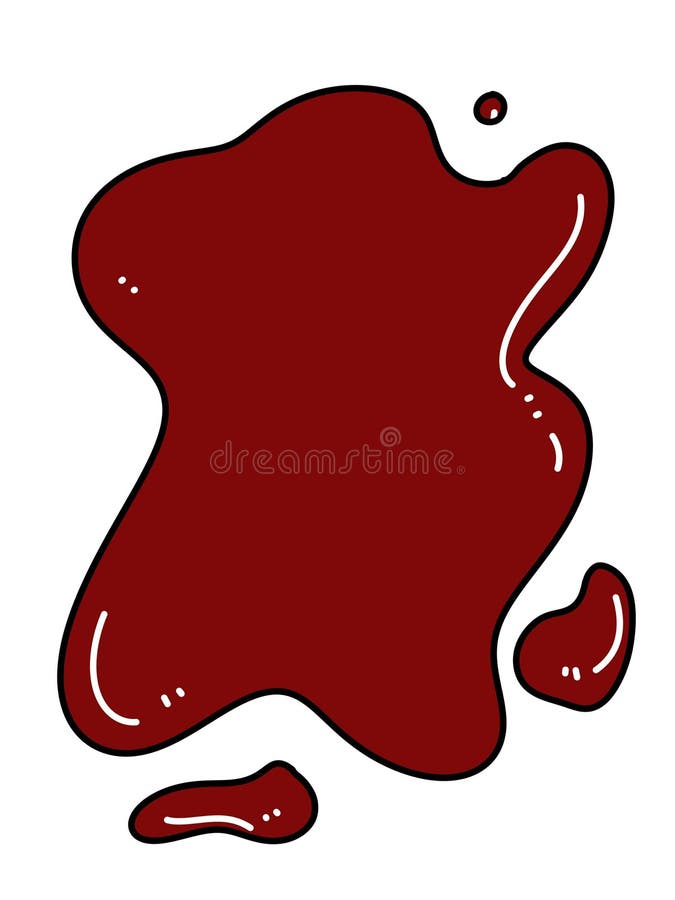 Bloody Cartoon on White Background Stock Illustration - Illustration of ...
