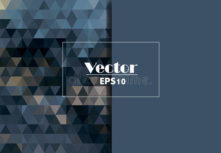 Art Blue with Beige from Triangles Abstract Image Digital Vector Background Stock Illustration ...