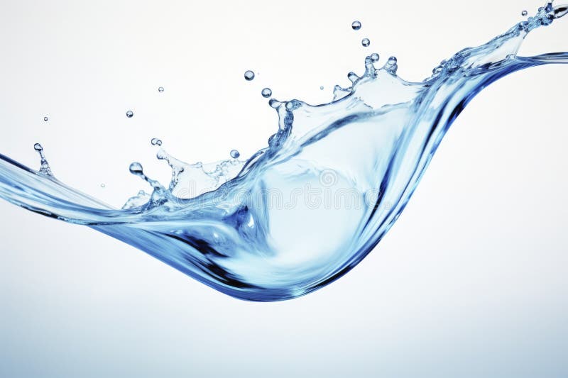 Art of Blue Water Splash Flowing Motion Stock Illustration ...