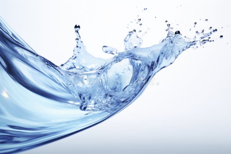 Art of Blue Water Splash Flowing Motion Stock Illustration ...