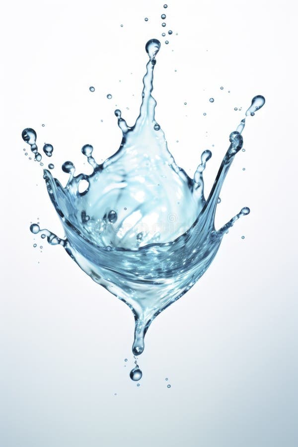 Art of Blue Water Splash Flowing Motion Stock Illustration ...
