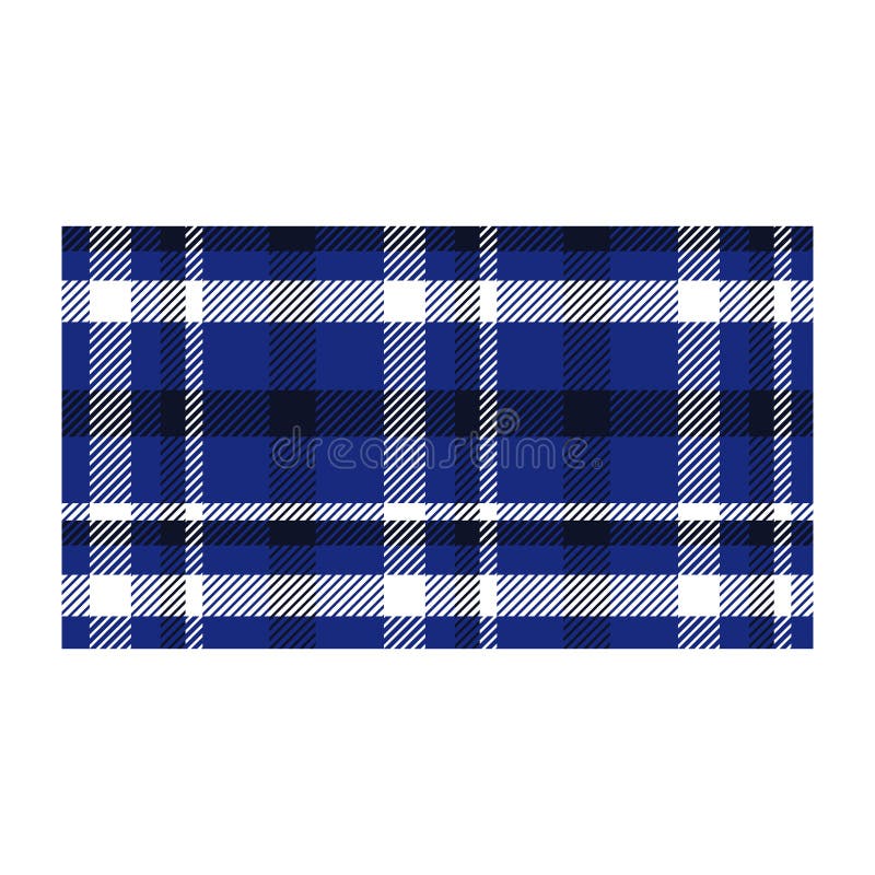Blue and White Tartan Plaid Pattern with a Twill Weave Vector Art ...