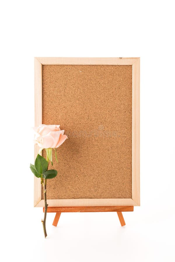 Art board with rose stock image. Image of mockup, note - 85617329