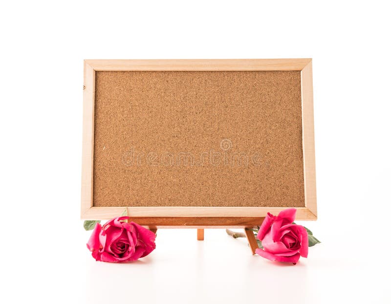 Art board with rose stock image. Image of green, mockup - 86092797