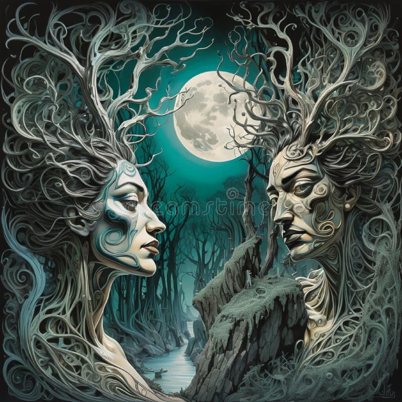 The Art of the Book the Book of Shadows Stock Illustration ...