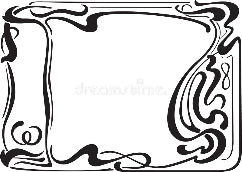 Chaotic Abstract Border stock illustration. Illustration of empty - 2501797
