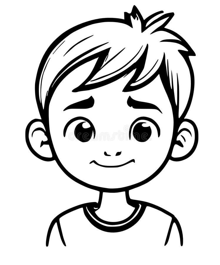 Boy with Face Expression Cartoon Stock Illustration - Illustration of ...