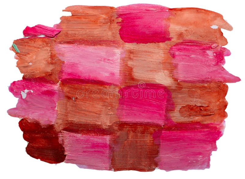 Art Brown, Red, Square Watercolor Isolated Stock Illustration ...