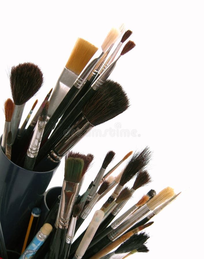 Art brushes stock photo. Image of paintings, drawing, brush - 4839792