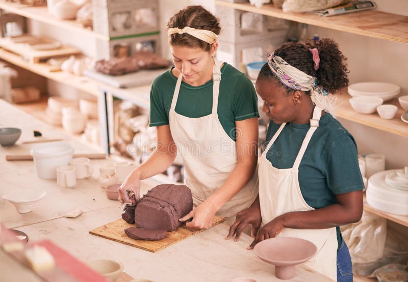 Art Business and Team Training with Clay for Sculpting Preparation ...