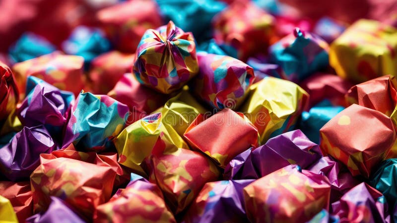 The Art of Candy Wrappers.AI Generated Stock Illustration ...