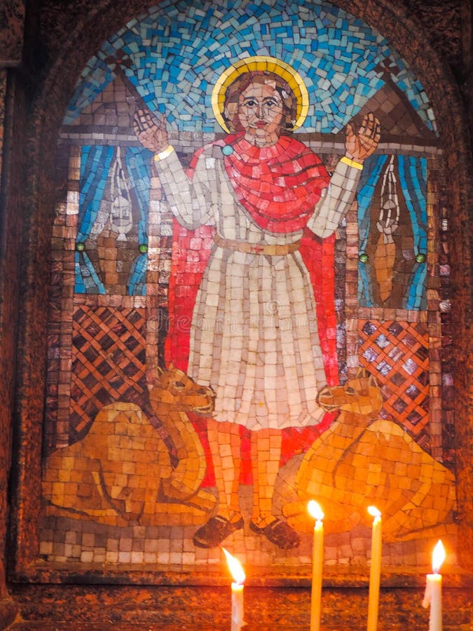 St. Mina Cathedral editorial photography. Image of architecture - 99122472