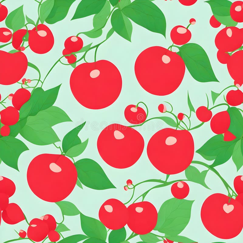 Art of cherry design stock illustration. Illustration of cartoon ...
