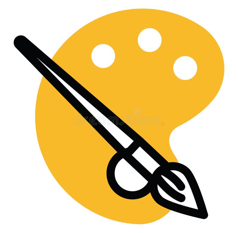 Art class, icon stock vector. Illustration of drawn - 259784578