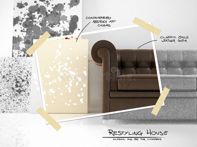 Art and Classic Restyling Project Stock Illustration - Illustration of ...