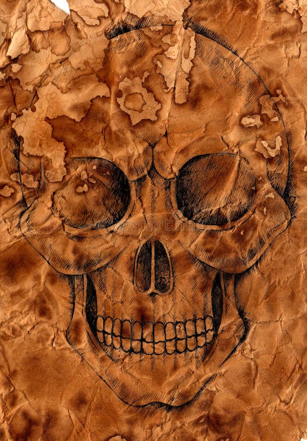 Art classic skull. stock illustration. Illustration of pencil - 98095050