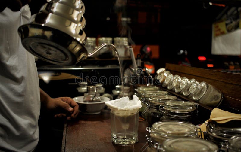 Coffee Brewing Process at Malang East Java Stock Photo - Image of coffe ...