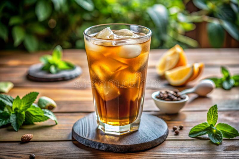 The Art of Cold Brew Tea stock illustration. Illustration of fruit ...