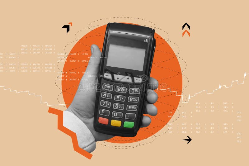 Art Collage for Digital Payments, Card Terminals, and Modern ...