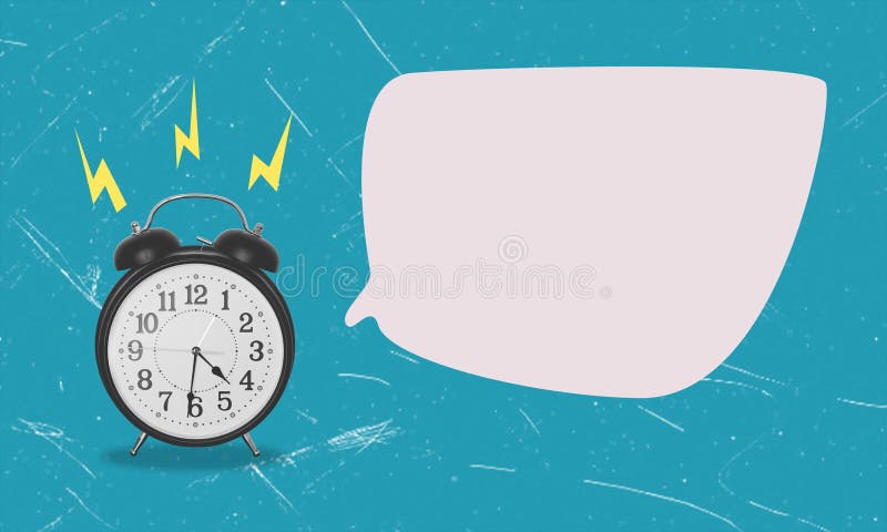 Blue Ringing Alarm Clock in Fire with Smoke Stock Image - Image of ...