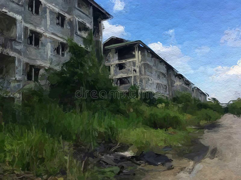 Art Color Building Pattern Background Stock Illustration - Illustration ...