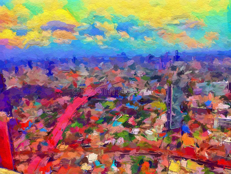 Color cityscape trans stock vector. Illustration of exterior - 141633957