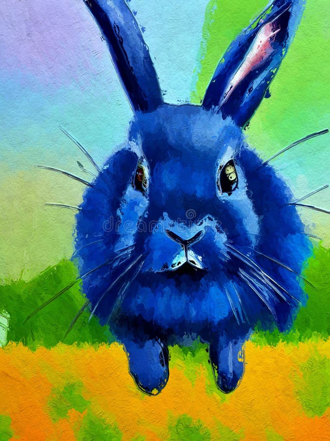 Bunny Acrylic Painting Stock Illustrations – 41 Bunny Acrylic Painting ...
