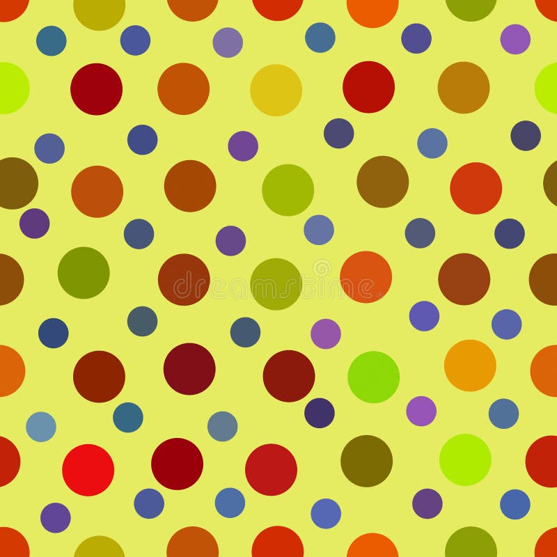 Art Color Dots Generated Seamless Texture Stock Illustration ...