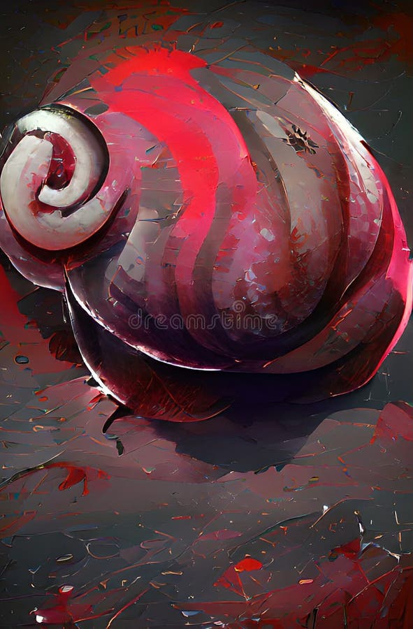 Art color of ghost snail stock illustration. Illustration of demon ...