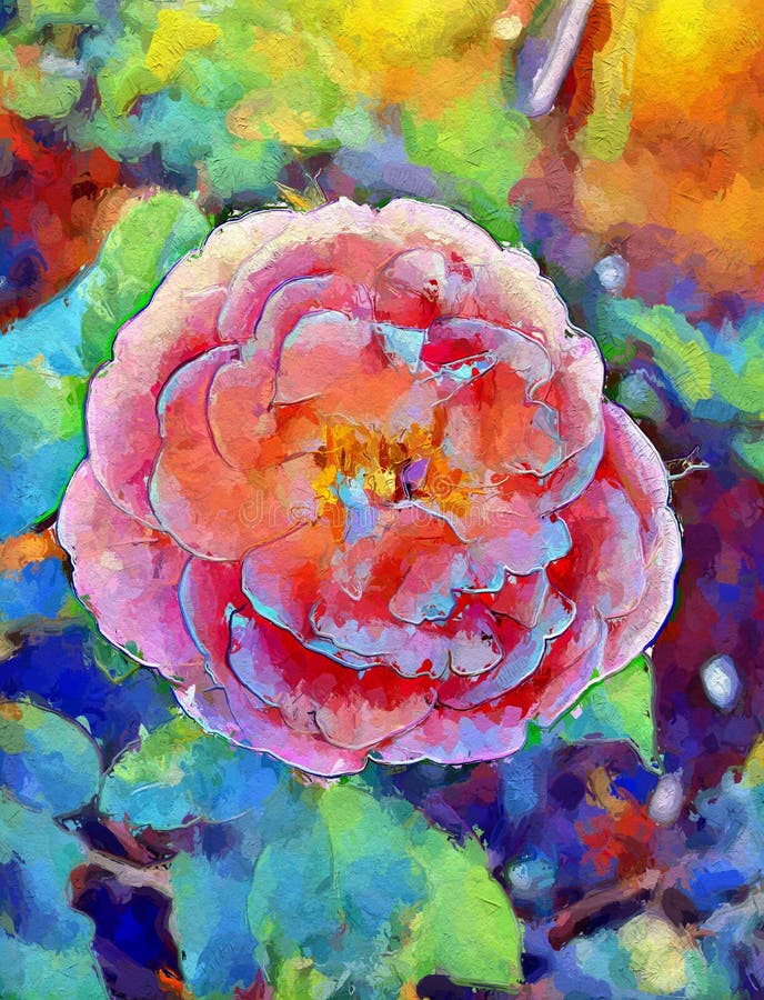 Color of rose flower stock illustration. Illustration of pattern ...