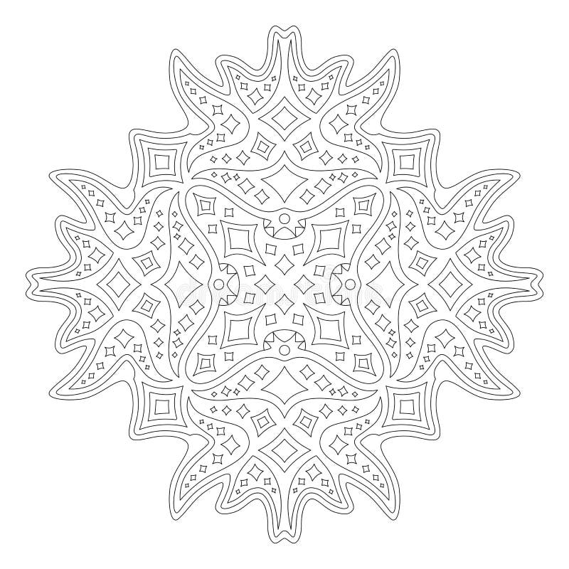 Art for Coloring Book with Abstract Starry Pattern Stock Vector ...