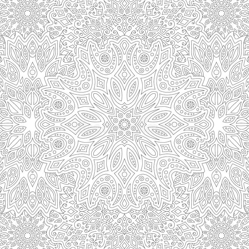 Art for Coloring Book with Black Eastern Pattern Stock Vector ...