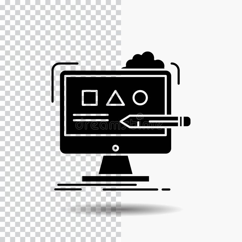 Art, Computer, Design, Digital, Studio Glyph Icon on Transparent ... Art, Computer, Design, Digital, Studio Glyph Icon on Transparent ...