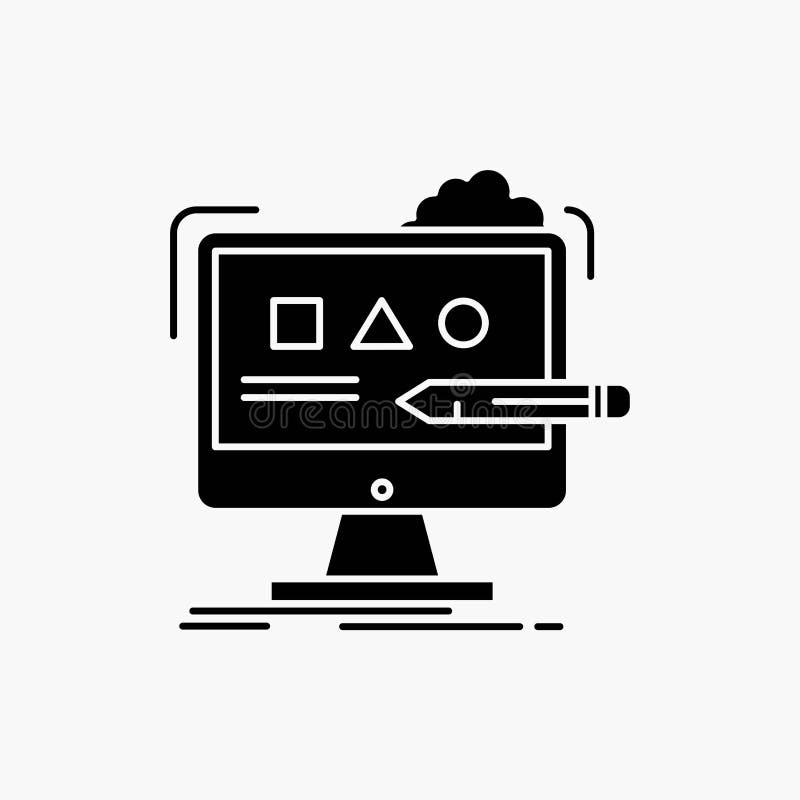 Art, Computer, Design, Digital, Studio Glyph Icon. Vector Isolated ... Art, Computer, Design, Digital, Studio Glyph Icon. Vector Isolated ...