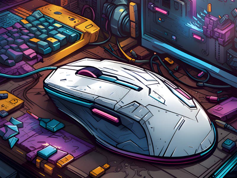 Art Computer Gaming Technology Concept Stock Illustration ...