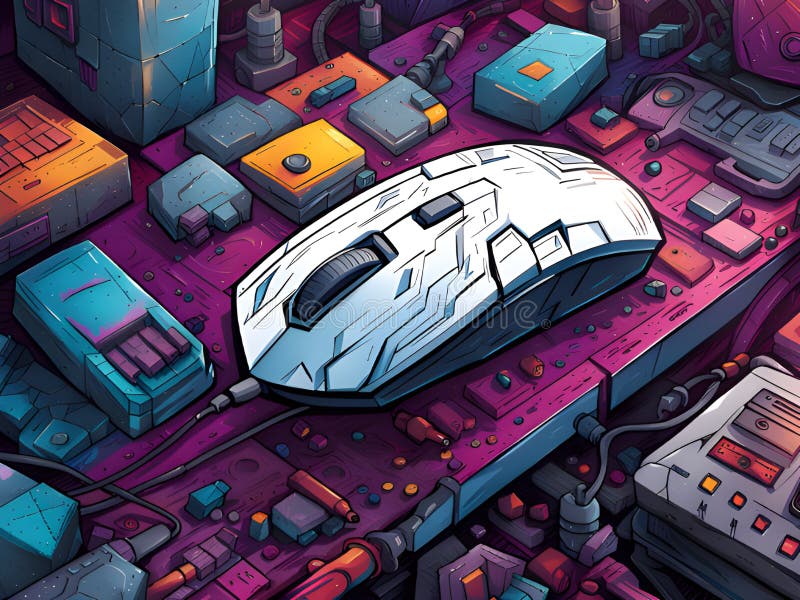 Art Computer Gaming Technology Concept Stock Illustration ...