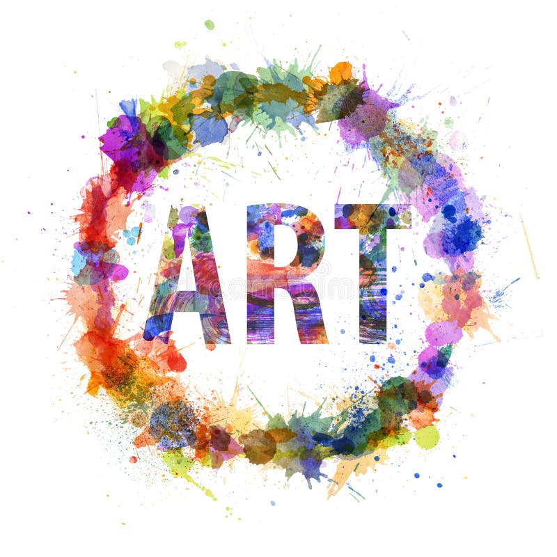 Art Concept, Watercolor Splashes As a Sign Stock Illustration ...