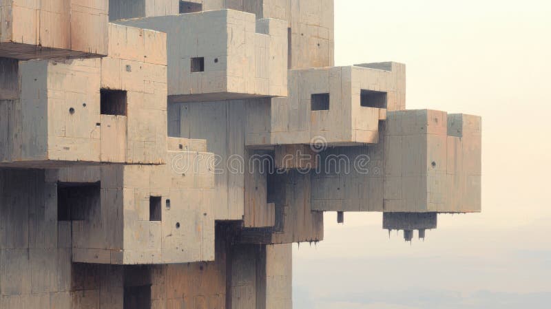 The Art of Concrete: a Modernist Masterpiece Stock Image - Image of ...