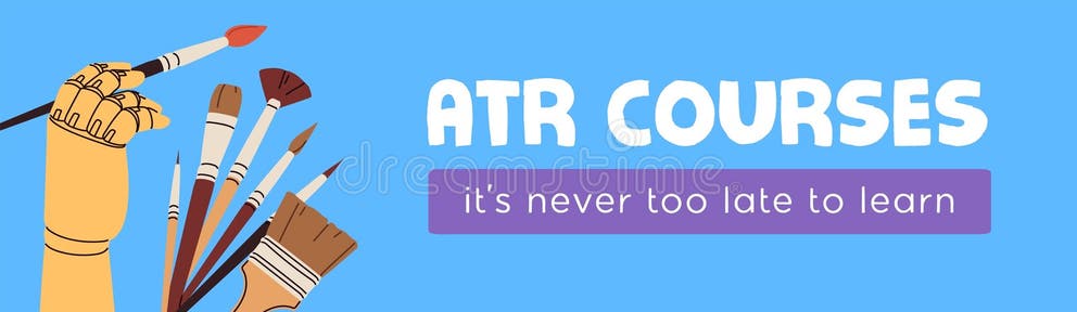 Art Course, Ad Banner. Creative School, Drawing Workshop, Painting ...