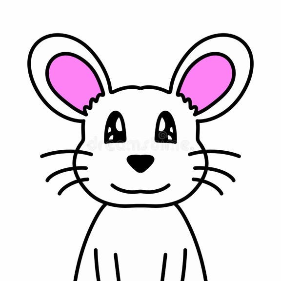 Cute Little Mouse Character Stock Illustration - Illustration of comic ...