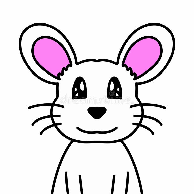 Cute Little Mouse Character Stock Illustration - Illustration of comic ...