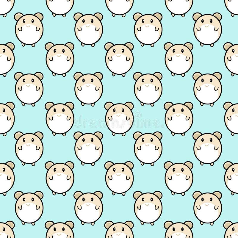 Art Cute Rat Cartoon Seamless Pattern Background Stock Illustration ...