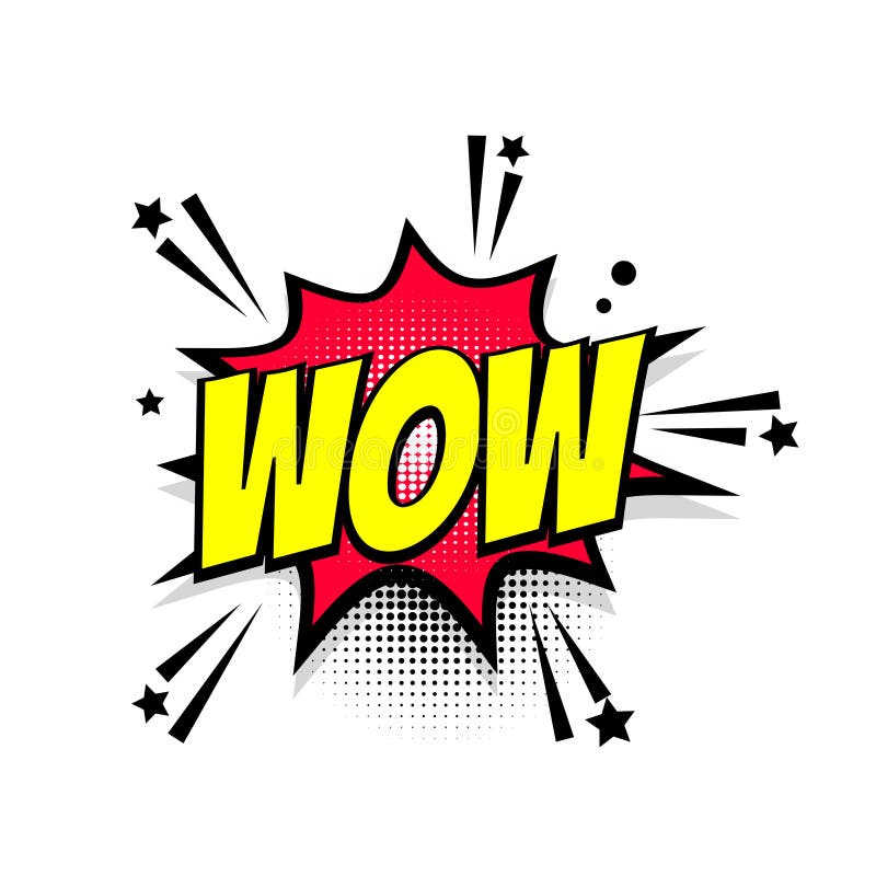 Art De Bruit Comique De Bulle De La Parole Des Textes Wouah ...